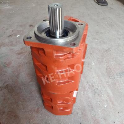 China CBGJ Double Pump  Square cover Spline Orange Compact Original  Gear Pump For Engineering Machinery And Vehicle for sale