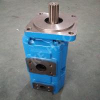 China JHP Double Pump Square cover  Spline  Blue Compact Original  Gear Pump For Engineering Machinery And Vehicle for sale