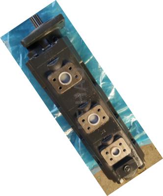 China JHP Triple Pump Square cover  Spline  Black Compact Original  Gear Pump For Engineering Machinery And Vehicle for sale