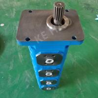 China JHP Tetralogy of Pump Square cover  Spline  Blue Compact Original  Gear Pump For Engineering Machinery And Vehicle for sale