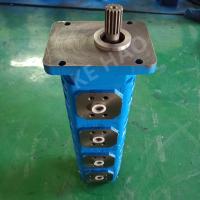 China JHP Tetralogy of Pump Square cover  Spline  Blue Compact Original  Gear Pump For Engineering Machinery And Vehicle for sale