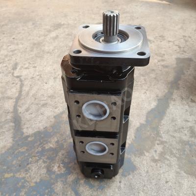China JHP Triple Pump Square cover  Spline  Black Compact Original  Gear Pump For Engineering Machinery And Vehicle for sale