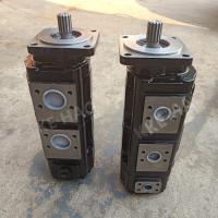 China JHP Triple Pump Square cover  Spline  Black Compact Original  Gear Pump For Engineering Machinery And Vehicle for sale