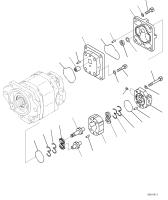 China 705-22-28310 Komatsu Gear Pump Trucks HD465 HD605  Weight: 4.592 kgs for sale