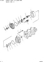 China 705-55-34190 Komatsu Gear Pump Wheel Loaders WA380  SAL80+36+50+22 for sale