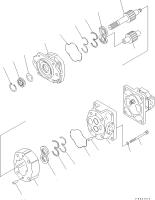 China 705-52-30390 Komatsu Gear Pump SAR100+28 WA400 WA420 for sale