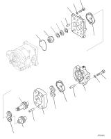China 705-52-21250 Gear Pump Assembly SAR 63 + SBR 10 GD555 GD655 GD675 for sale