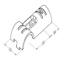 China Electrophoresis 83mm Metal Pipe Joints for sale