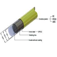 China Beige SPCC PE Coated Steel Pipes JY-4000MH-P 27.8mm Diameter for sale