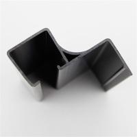 China 4 Meters JY-2080 Black Plastic U Channel 40mm For Roller Track for sale