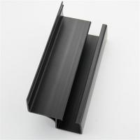 China 4 Meters JY-2080 Black Plastic U Channel 40mm For Roller Track for sale