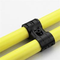 China SPCC JYJ-26 Metal Pipe Joints With Clip Set Electroplate Metal Tube Clips for sale