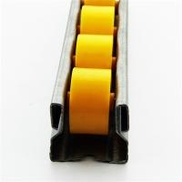 China Yellow Wheel JY 2046A Metal Roller Track SGCC Roller Channel Track for sale