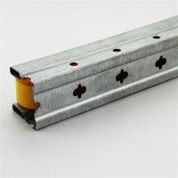 China Yellow Wheel JY 2046A Metal Roller Track SGCC Roller Channel Track for sale