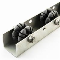 China JY2047 Universal Metal Roller Track 49mm Dia Roller Channel Track for sale