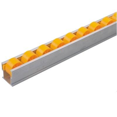 China Yellow JY 2045A PP Plastic Roller Track 6063 Aluminum Material for sale