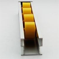 China Yellow JY 2045A PP Plastic Roller Track 6063 Aluminum Material for sale