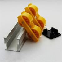 China Yellow JY 2045A PP Plastic Roller Track 6063 Aluminum Material for sale