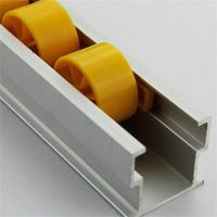 China Yellow JY 2045A PP Plastic Roller Track 6063 Aluminum Material for sale