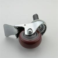 China JY 90KG PVC Caster Wheels M10 Threaded Stem Casters PP Core for sale