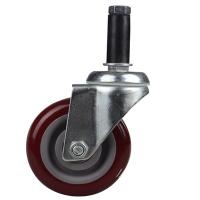 China JY 100KG 130KG PVC Caster Wheels M12 Threaded Stem Swivel Caster for sale