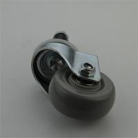 China Grey M12 Castor Wheels 90KG 3 Inch Threaded Stem Casters for sale