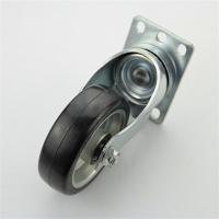 China ESD Rubber 100KG 120KG 3 Inch Swivel Casters With Brake For Office Chairs for sale