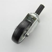 China Plug In ESD Caster Wheels 100KG 4 Inch Threaded Stem Casters for sale