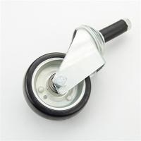 China Plug In ESD Caster Wheels 100KG 4 Inch Threaded Stem Casters for sale