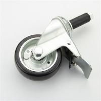 China Stem Swivel 5'' ESD Anti Static Caster Wheels 120KG With Front Iron Brake for sale