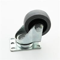 China Silent TPR ESD Caster Wheels 75KG 3 Inch Trolley Wheels Screw Nut for sale