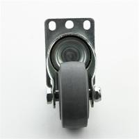 China Silent TPR ESD Caster Wheels 75KG 3 Inch Trolley Wheels Screw Nut for sale