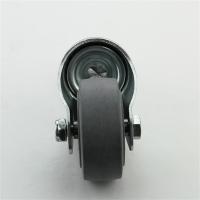 China ESD Castors Conductive Wheel M12 4 Inch Rubber Caster Wheels 75KG Load for sale