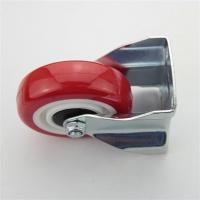 China JY PU Castor Wheel PP Core 4 Inch Polyurethane Wheels 32mm Width for sale