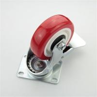 China Swivel Caster Wheels With Safety Dual Locking And Polyurethane Foam No Noise Wheels for sale