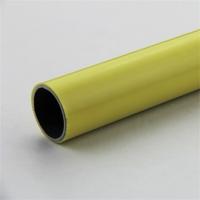 China Dia 28mm Lean Tube JY-4000YH-P PE Coated Steel Pipe Brilliant Yellow for sale
