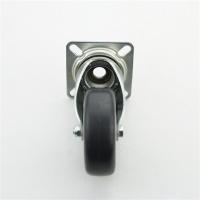 China JY TPR 3 Inch Swivel Caster Wheels Light Flat Plate With Hole Top for sale