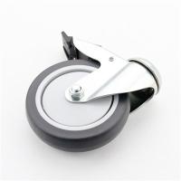 China JY Anti Skid Home Caster Wheels TPR Thermoplastic Rubber Wheels for sale