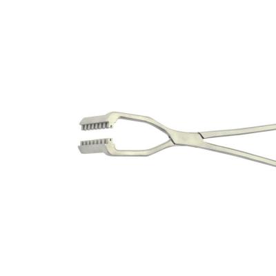 China Class II Reusable Medical Surgical Forceps 8 Teeth Purse Stitching Clamp Stainless Steel for sale