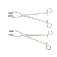 China Class II Reusable Medical Surgical Forceps 8 Teeth Purse Stitching Clamp Stainless Steel for sale