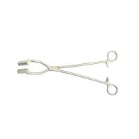 China Class II Reusable Medical Surgical Forceps 8 Teeth Purse Stitching Clamp Stainless Steel for sale