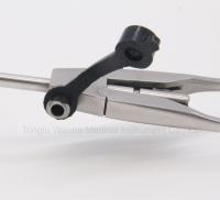 China V Type Handle Laparoscopic Needle Holder Reusable and Durable Steel Material for sale