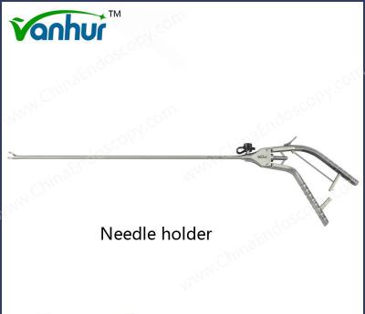 China Steel Rachet Gun Type Handle Laparoscopic Needle Holder for Surgical Equipment Sale for sale
