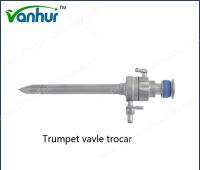 China Adult Group Surgical Instruments Steel Laparoscopy Trocar with Reusable Trumpet Valve for sale