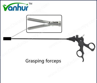 China 10X330mm Steel Reusable Laparoscopic Bowel Forceps for Smooth Intestinal Manipulation for sale