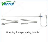 China Precision Laparoscopic Spring Handle Forceps Made of Steel for Surgical Instruments for sale