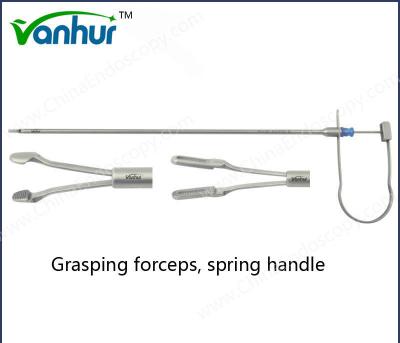 China Precision Laparoscopic Spring Handle Forceps Made of Steel for Surgical Instruments for sale