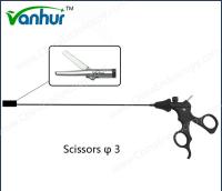 China CE Certified 3mm Laparoscopic Instruments Straight Scissors for Abdominal Procedures for sale