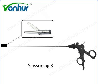 China CE Certified 3mm Laparoscopic Instruments Straight Scissors for Abdominal Procedures for sale