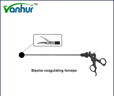 China Steel Laparoscopic Bipolar Coagulating Maryland Forceps for Minimally Invasive Surgery for sale